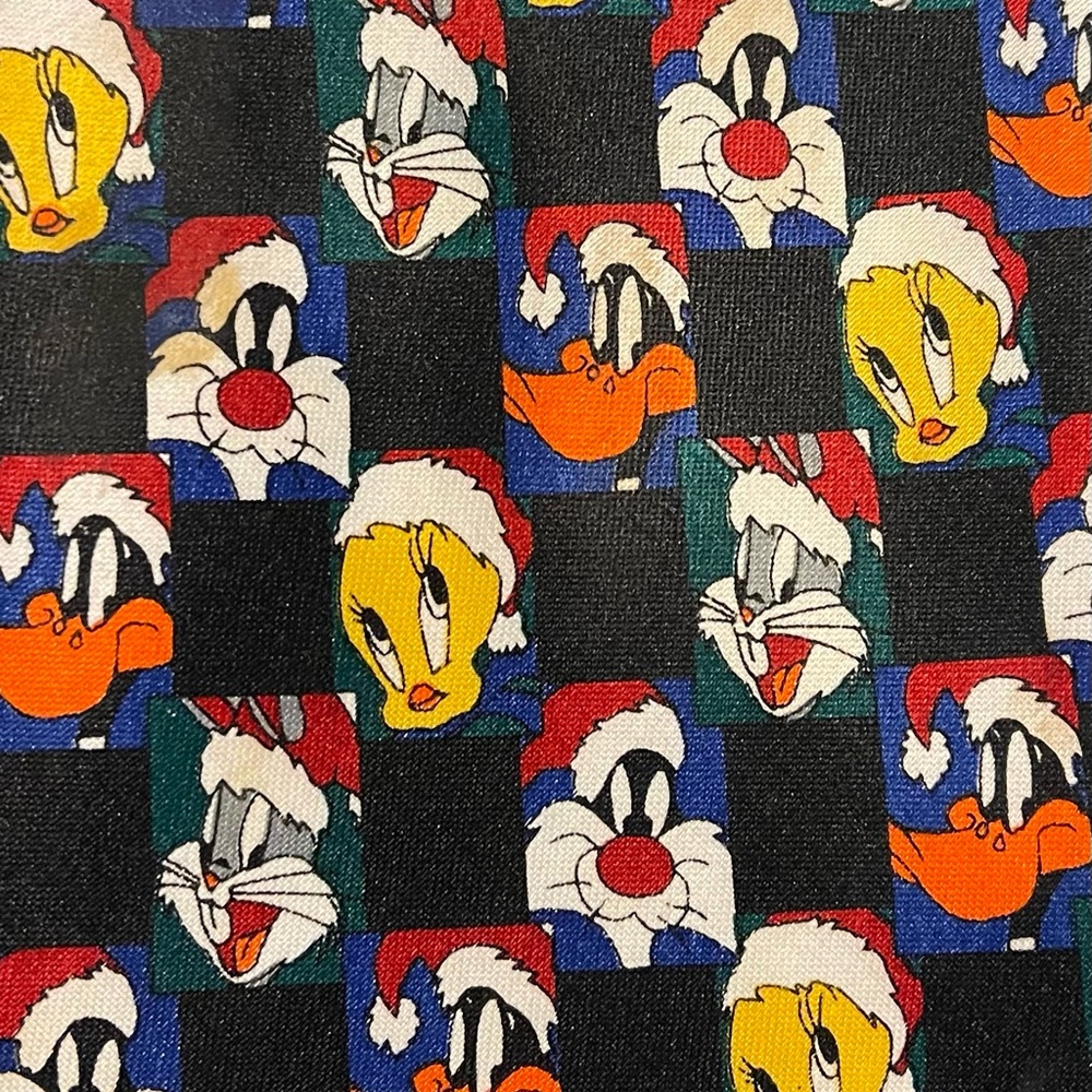 Valentino Gaggio Vintage Looney Tunes Satin Tie. Made… - Gem
